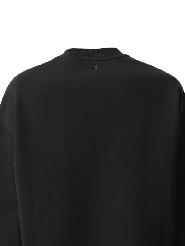 AMI Paris Logo Embroidered Crewneck T-shirt