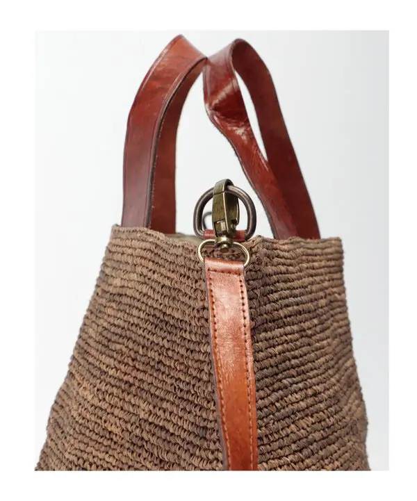 IBELIV Mirozy Woven Tote Bag - Brown