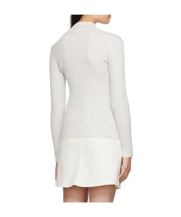 Maison Kitsuné Fine Ribbed Jumper With Fox Patch
