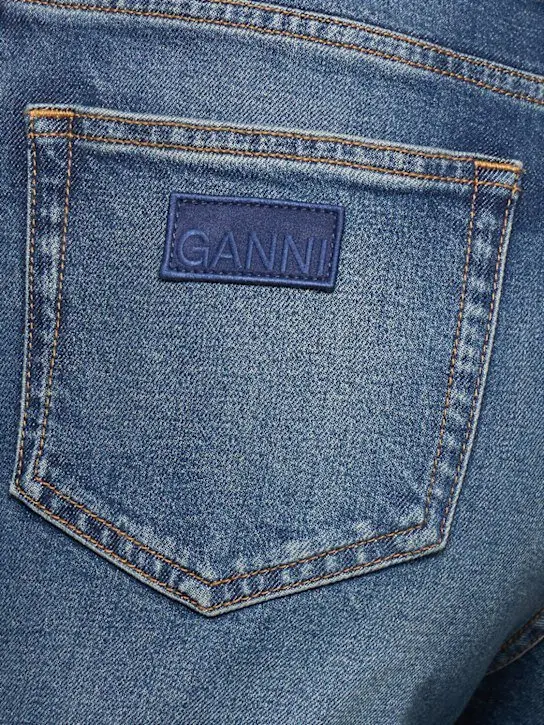 GANNI Belted Flare Jeans