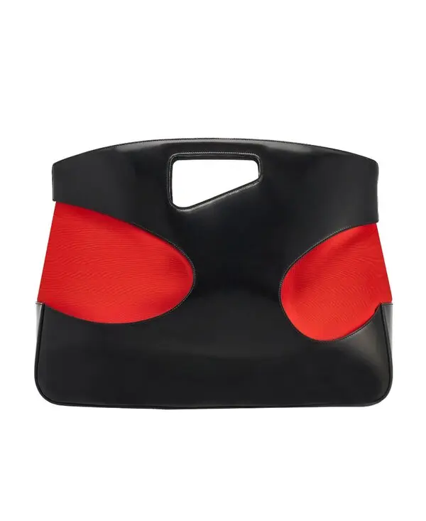 FERRAGAMO Cut Out Detail Shoulder Bag - Black