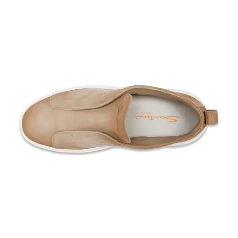 Santoni Slip-on Leather Sneakers