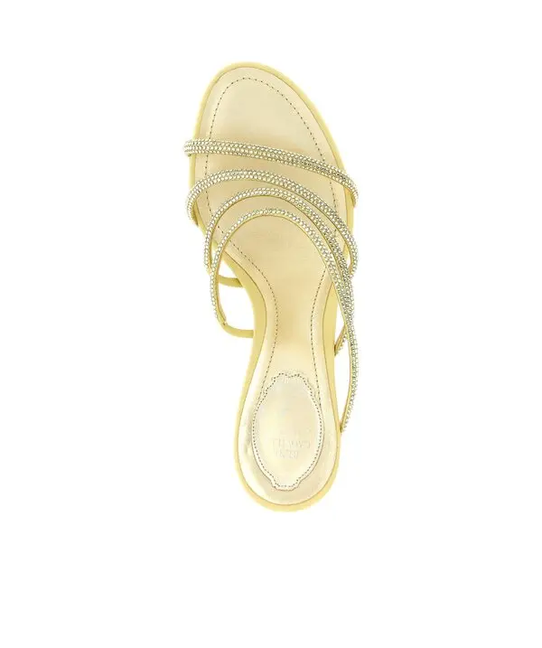 Rene Caovilla Embellished Stiletto Heeled Sandals - Nude