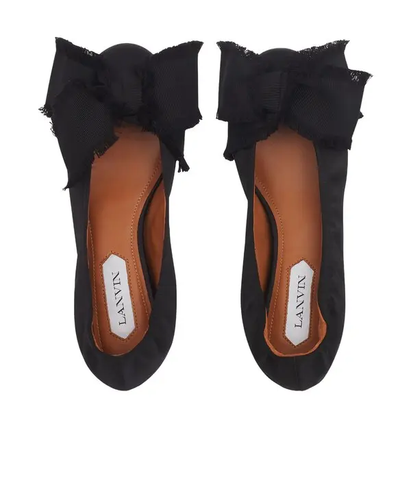 LANVIN Bow Detailed Ballet Flats