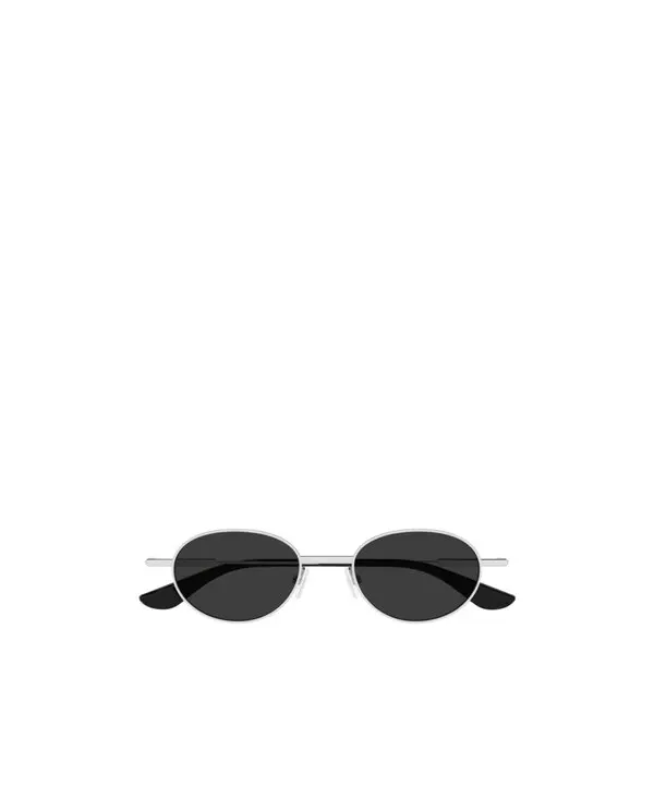 Alexander McQueen Oval Frame Sunglasses - Silver