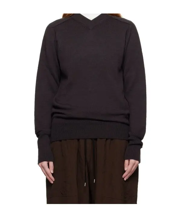 Studio Nicholson Inverness V-neck Sweater