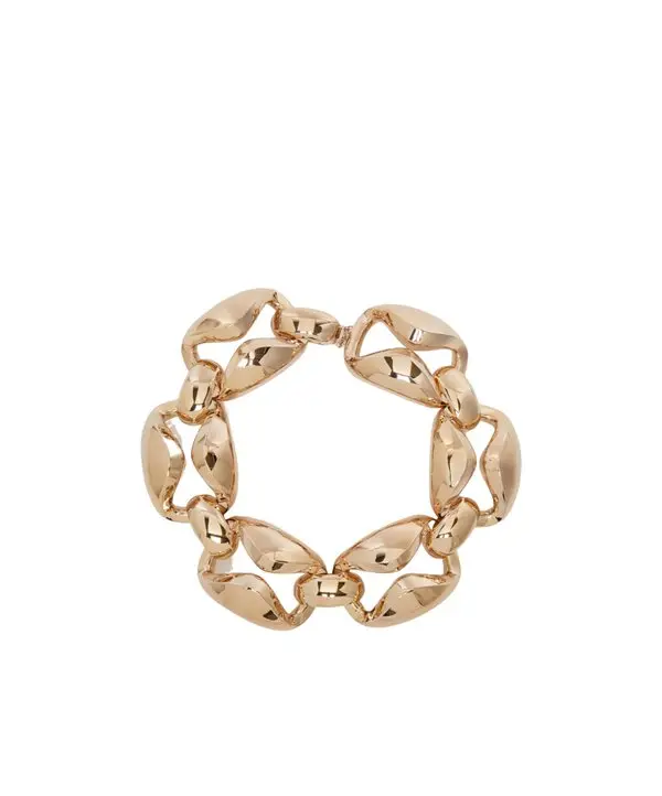 Max Mara Openwork Link Necklace - Yellow
