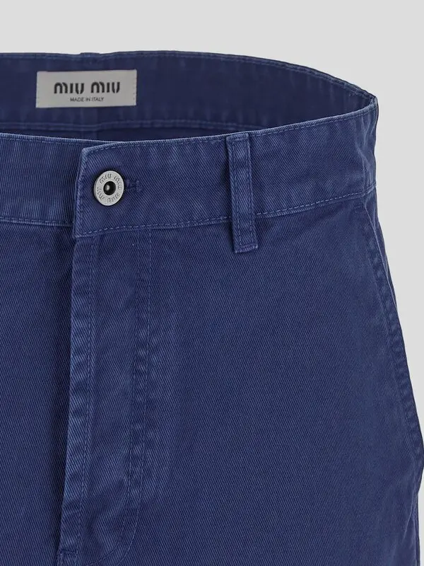 Miu Miu Logo-appliqué Mini Skirt