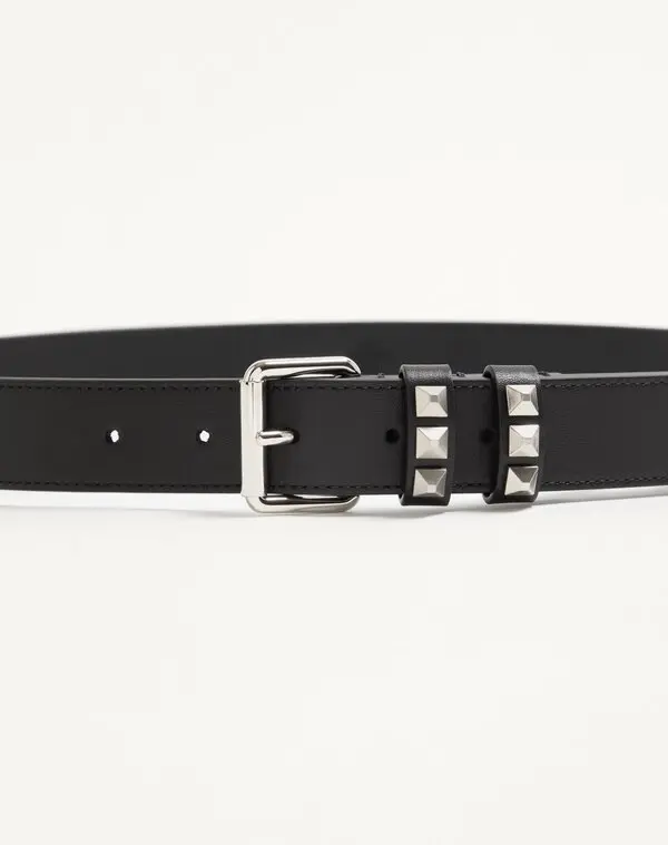 Valentino Garavani Rockstud Buckled Belt - Black