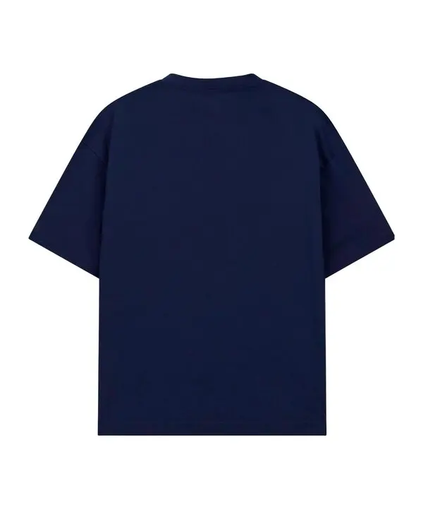 Giorgio Armani Logo Printed Crewneck T-shirt - Blue