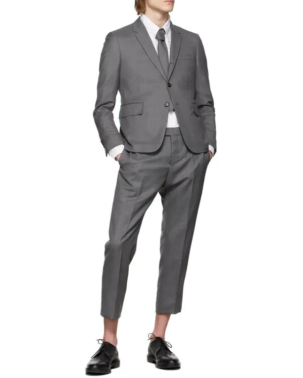 Thom Browne Slim-cut Single-breasted Suit - Medium Gray