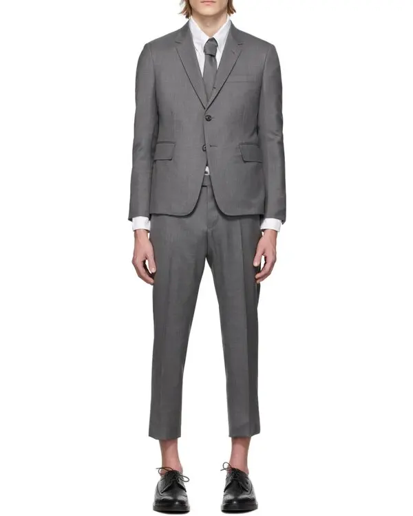 Thom Browne Slim-cut Single-breasted Suit - Medium Gray