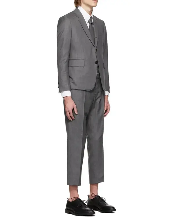 Thom Browne Slim-cut Single-breasted Suit - Medium Gray