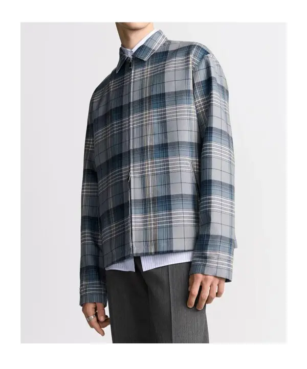 Dior Checkered Zip-up Shirt