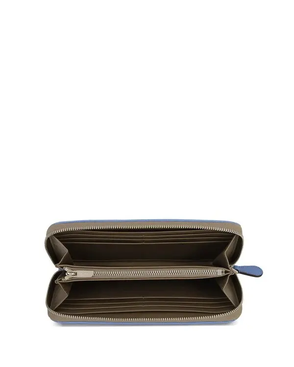 Bally Wrap Zipper Wallet - Blue