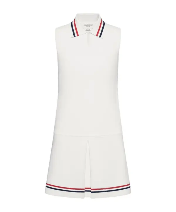 Thom Browne Striped Trim Polo Dress