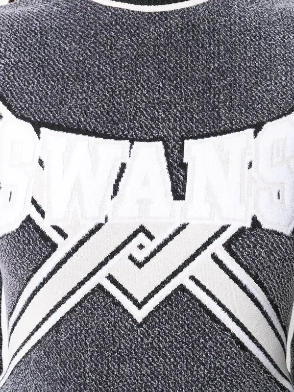 Off-White Swans Knitted Sweater - Black