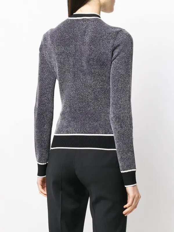 Off-White Swans Knitted Sweater - Black