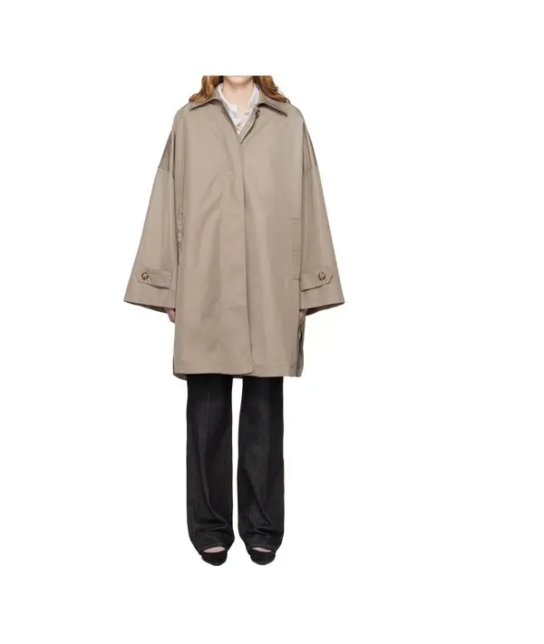 TOTEME Car Long-sleeved Trench Coat - Taupe