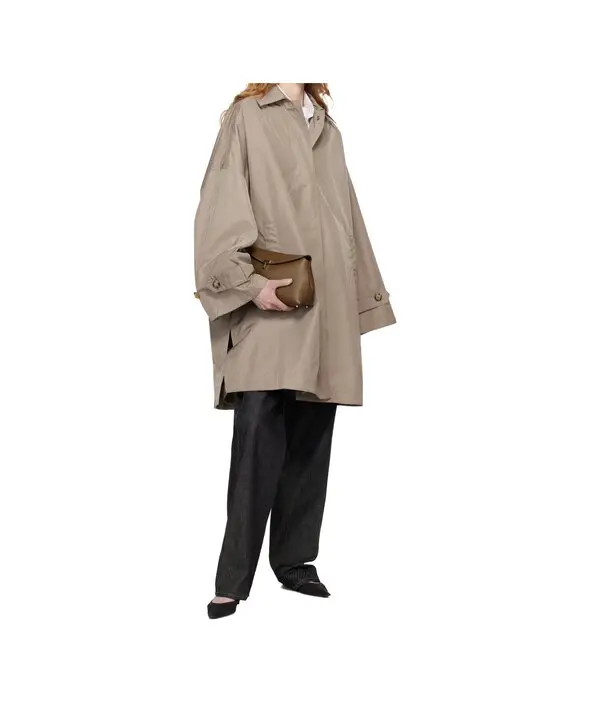 TOTEME A-line Single-breasted Coat - Taupe