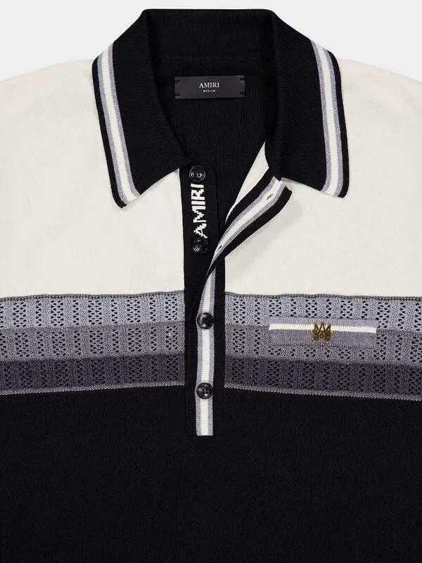 Amiri Short Sleeve Polo Shirt