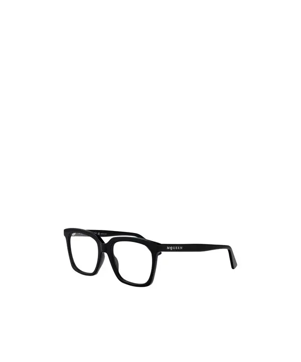 Alexander McQueen Square Frame Eyeglasses - Black