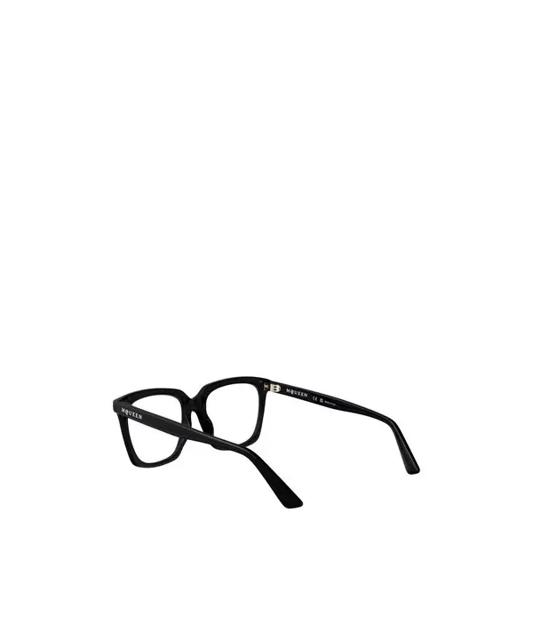 Alexander McQueen Square Frame Eyeglasses - Black