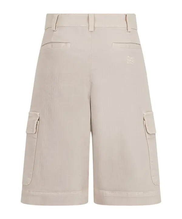 Etro Pegaso-motif Cargo Shorts - Nude