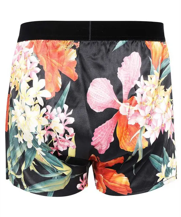 TOM FORD Floral-print Stretch-silk Boxers - Multicolor