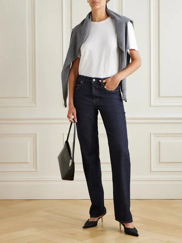 TOTEME Belt Loop Jeans - Indigo