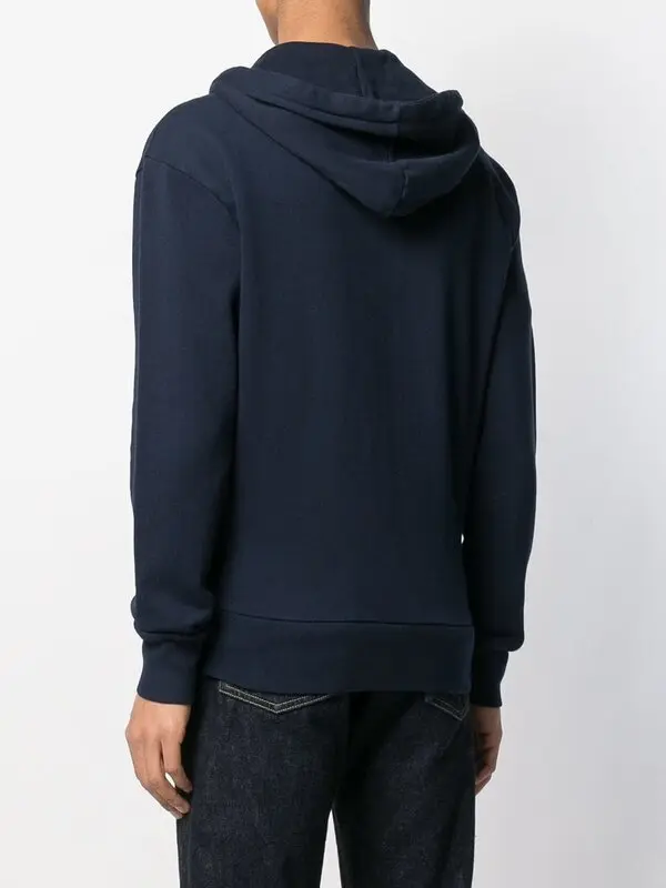 Maison Kitsuné Logo Patch Zip-up Hoodie