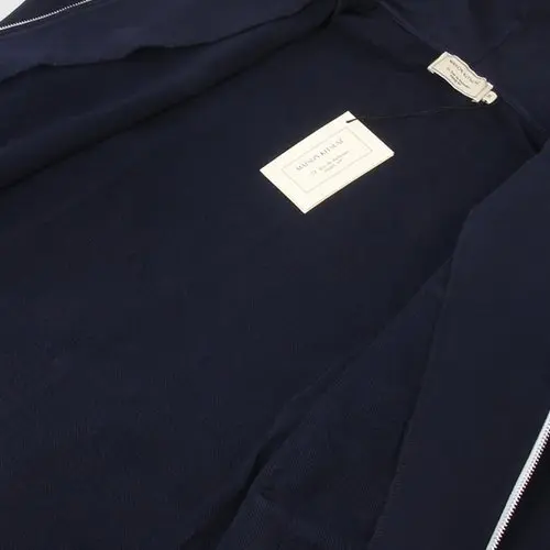 Maison Kitsuné Logo Patch Zip-up Hoodie