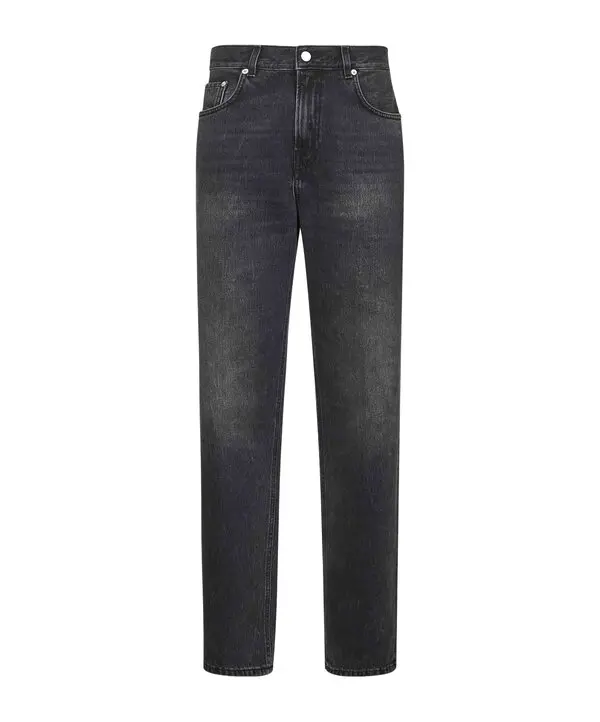 HAIKURE Boyfriend Straight-leg Jeans - Black