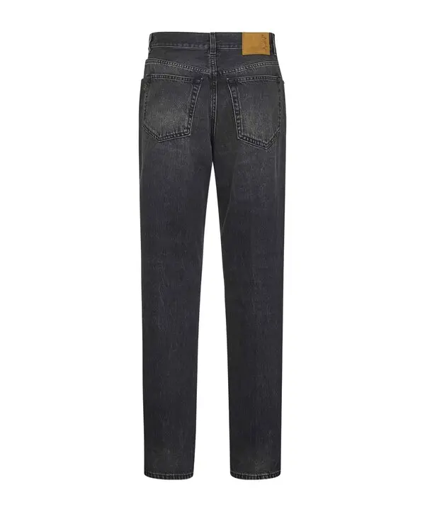 HAIKURE Boyfriend Straight-leg Jeans - Black