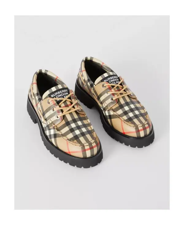 Burberry Signature Check Lace-up Shoes