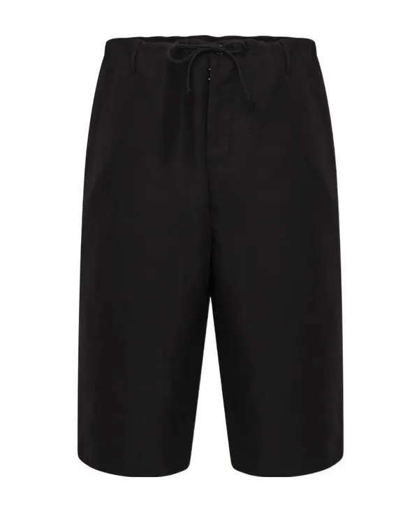 MAISON MARGIELA Pinstripe Cuff Shorts - Black