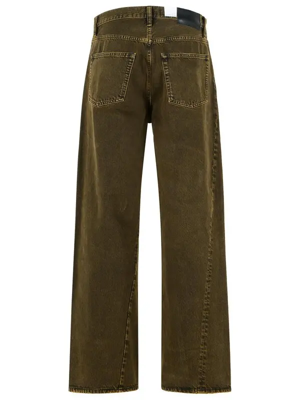 SUNFLOWER Logo Patch Straight-leg Jeans