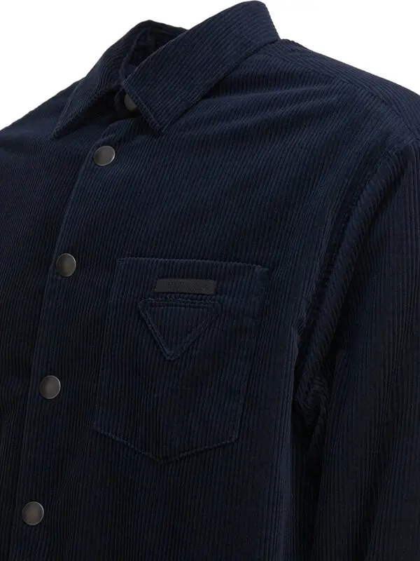 Prada Corduroy Shirt - Blue