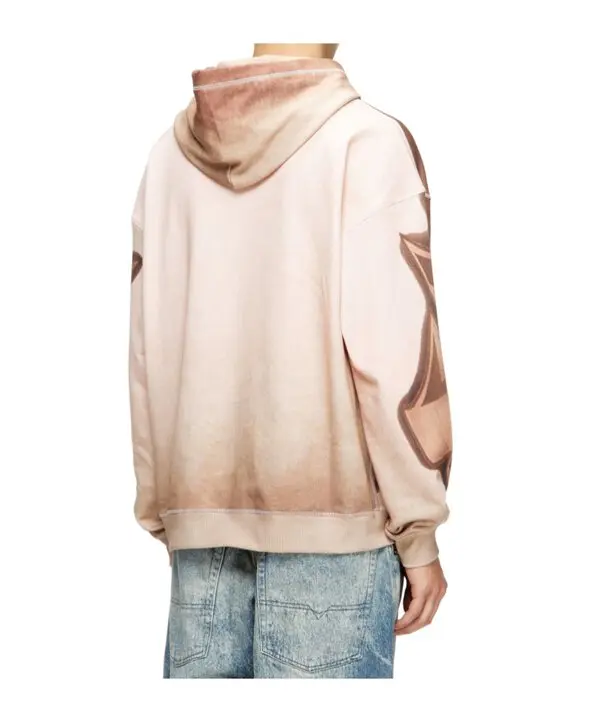 DIESEL® Printed Logo Hoodie - Brown