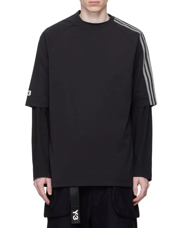 Y3 Logo Printed Crewneck T-shirt