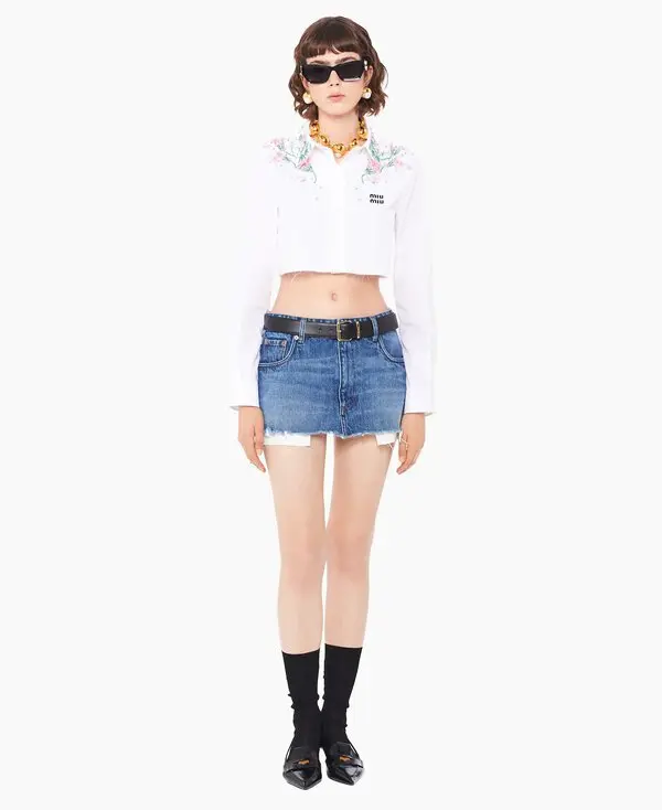 Miu Miu Denim Miniskirt