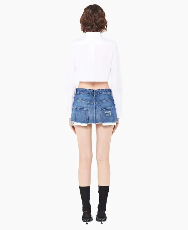 Miu Miu Denim Miniskirt