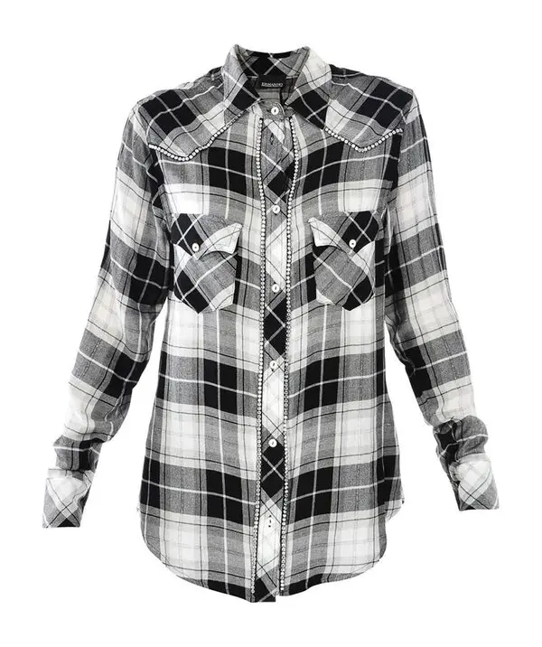Ermanno Scervino Slim Plaid Shirt