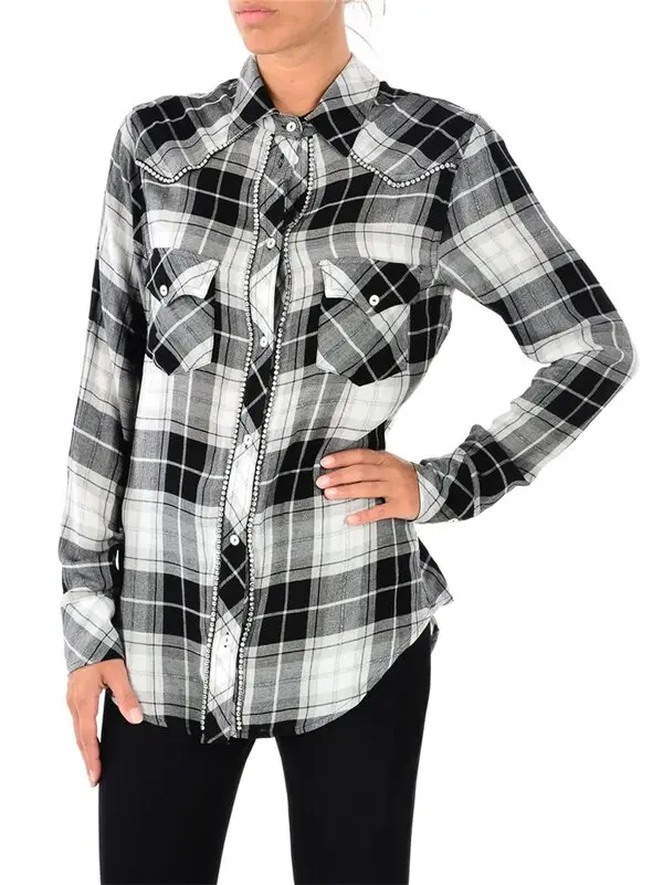 Ermanno Scervino Slim Plaid Shirt