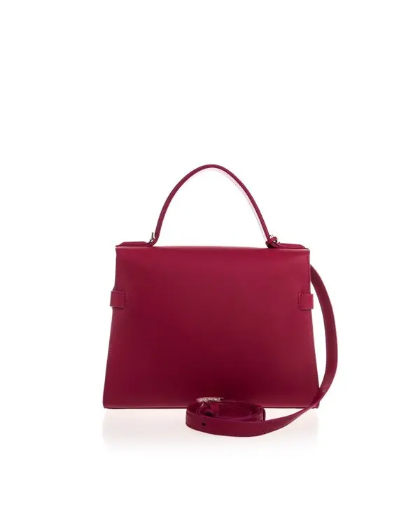 Delvaux Logo Handbag - Red