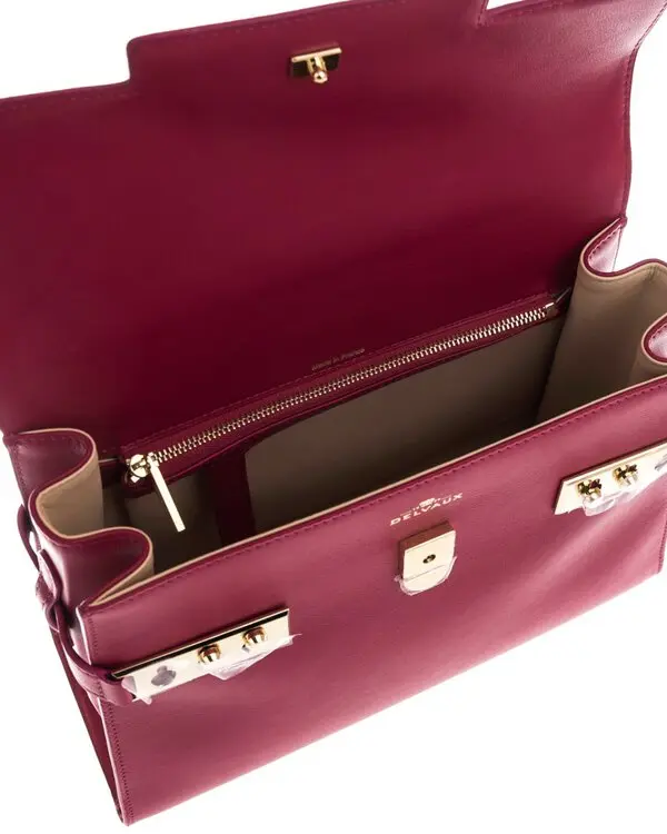 Delvaux Logo Handbag - Red