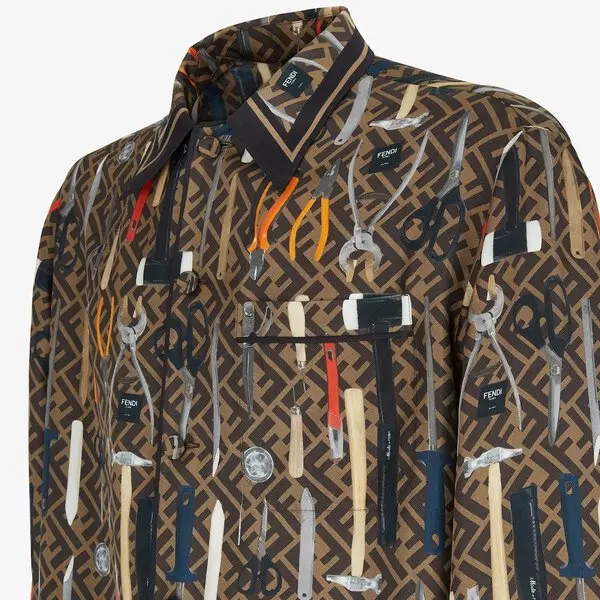 Fendi Ff Motif Long-sleeved Shirt