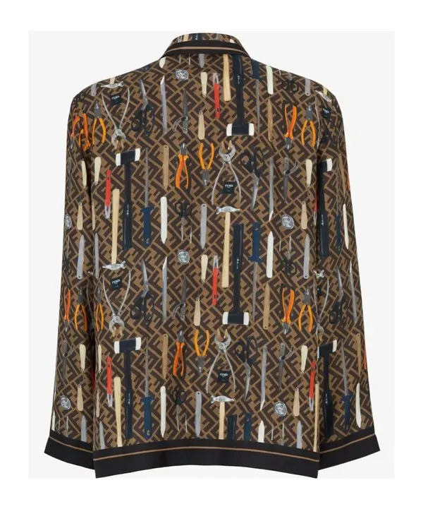 Fendi Ff Motif Long-sleeved Shirt