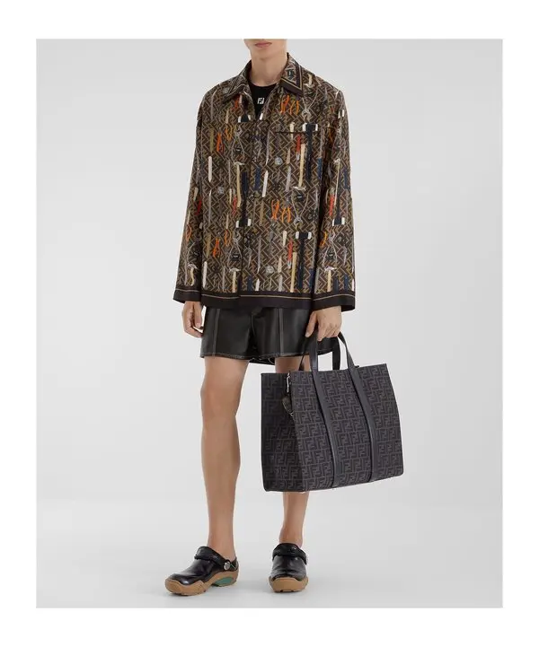 Fendi Ff Motif Long-sleeved Shirt