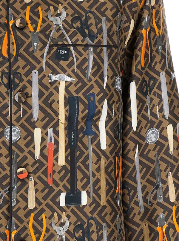 Fendi Ff Motif Long-sleeved Shirt